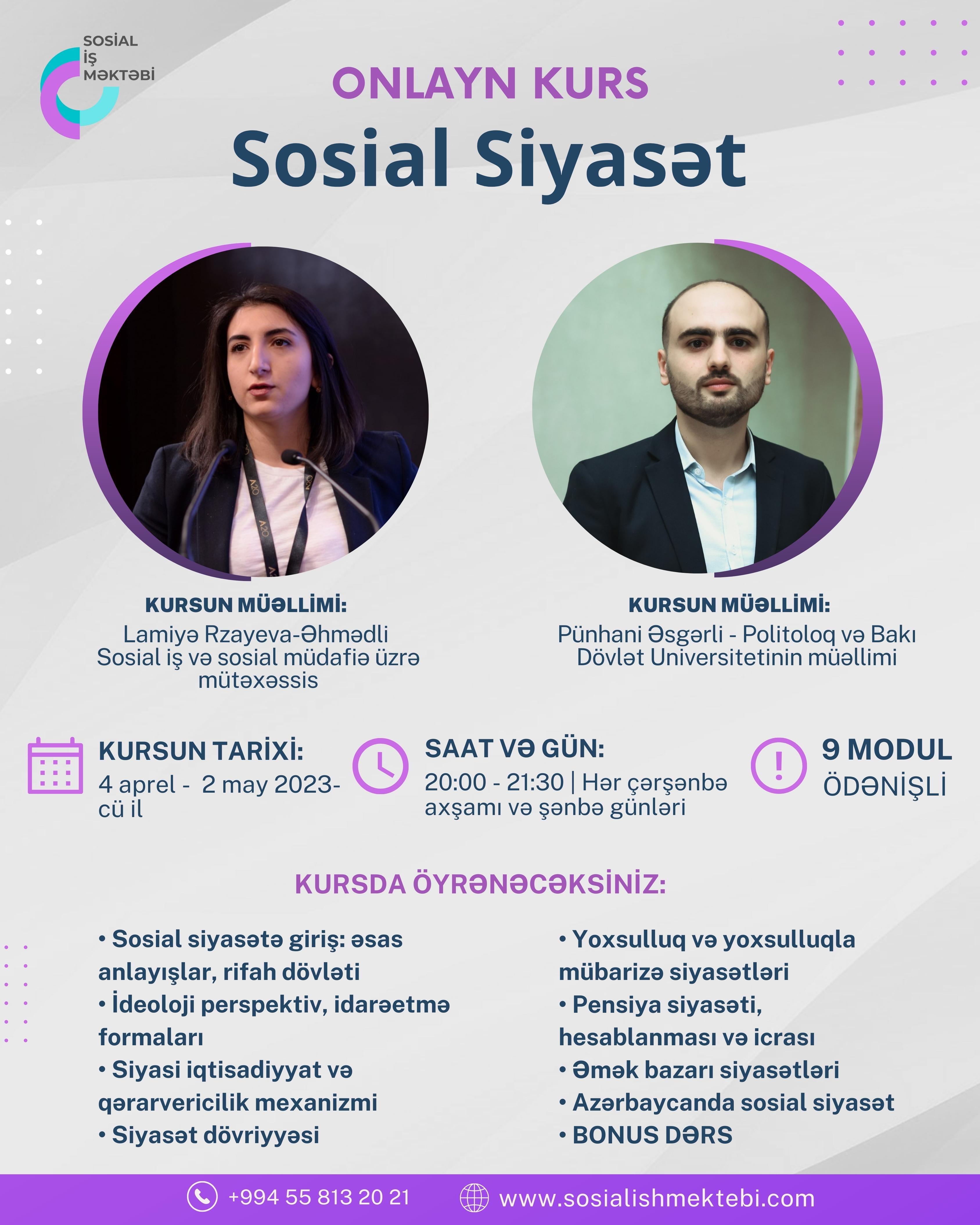 SOSİAL SİYASƏT – SOSİAL İŞ MƏKTƏBİ